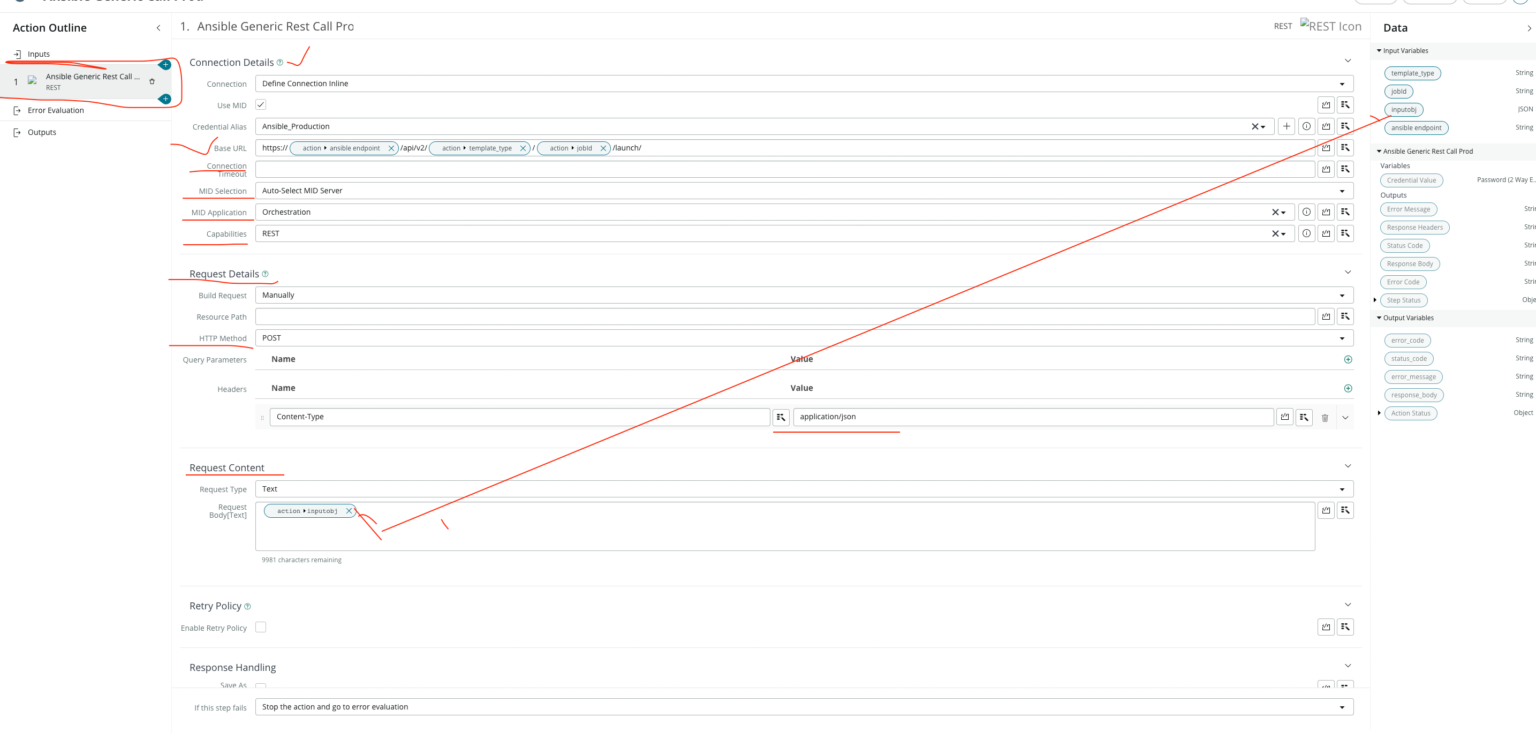 Use Case : Ansible Integration via Flow Designer ServiceNow - Working Code