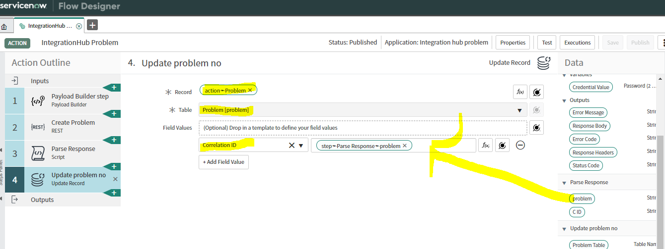 Use Case : IntegrationHub - Working Code